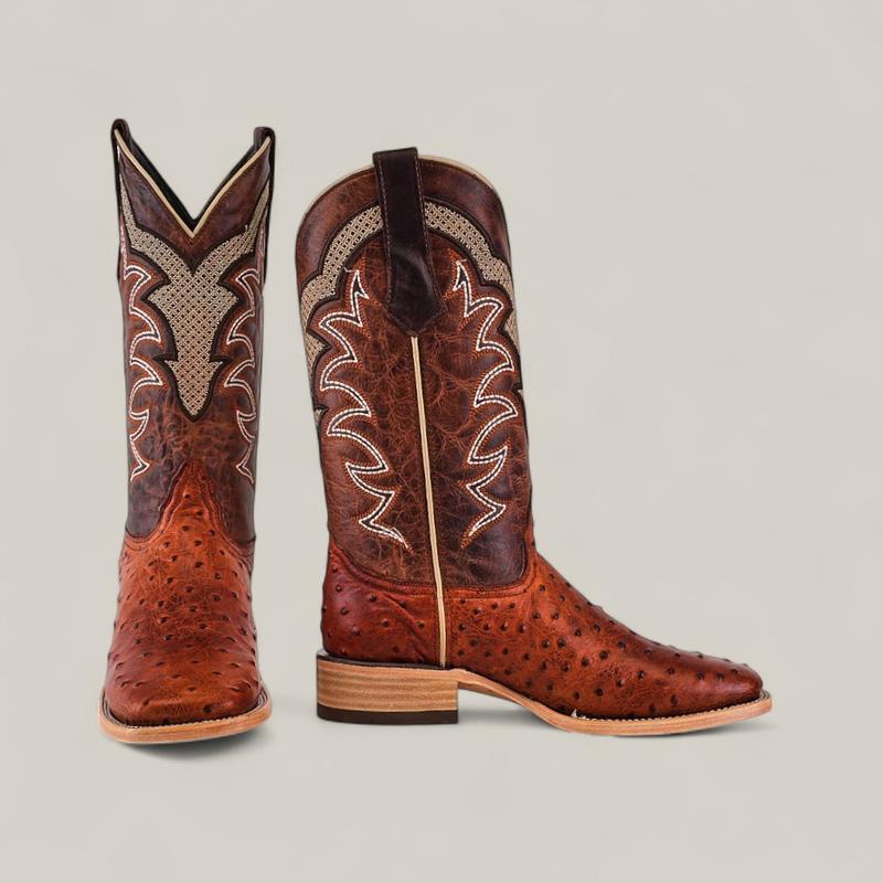 Thompson - Brick - Square Toe Mens Boots – goocaps